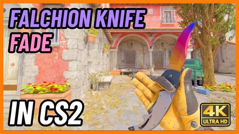Cs2 Falchion Knife Fade Cs2 Knife In Game Showcase 4k Youtube
