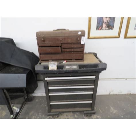 Craftsman Rolling Tool Cart And Metal Toolbox