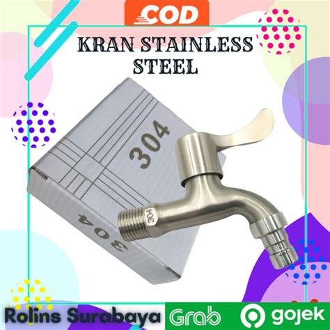 Jual Kran Stainless Full SUS 304 Kran Taman Keran Air Stainless Merkk