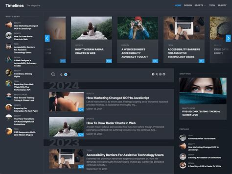Timelines Flexible Blog And Magazine Theme