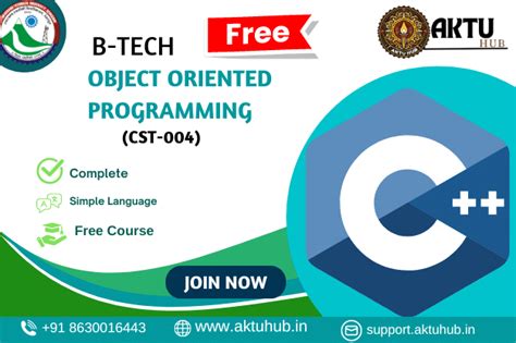 OBJECT ORIENTED PROGRAMMING CST 004 UTU Aktu Hub