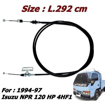 292 Cm Accelerator Throttle Cable Black For 1994 1997 Isuzu Npr 120 Hp