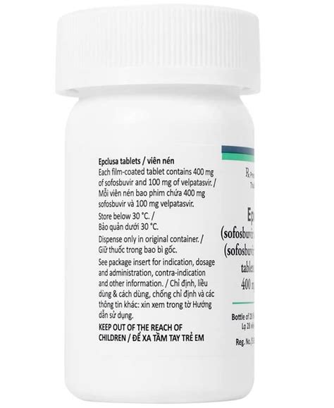 [sỰ ThẬt] Epclusa 400mg 100mg Là Thuốc Gì Giá Bao Nhiêu Của Nước Nào