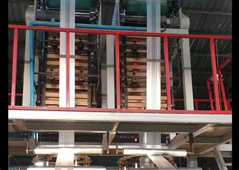 Two Die Head Film Extruding Machine Plastics And Rubber Product