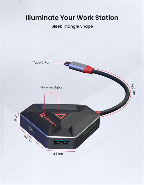 Buy Portronics Mport 6c Usb Hub With 6 In 1 Multiport Hub