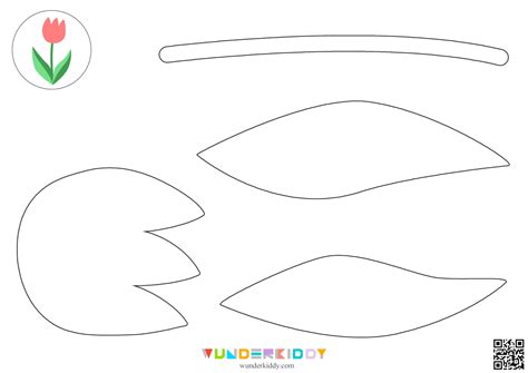 Распечатать бесплатно шаблоны цветов для аппликаций и поделок