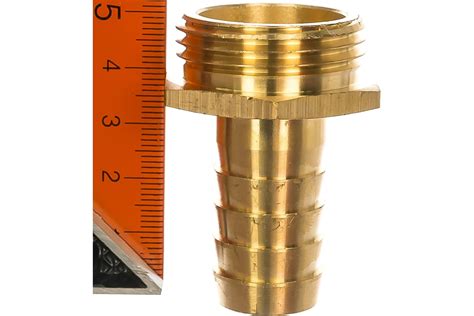 Штуцер для шланга 3/4" с наружной резьбой 1" DENZEL 97272 - выгодная ...