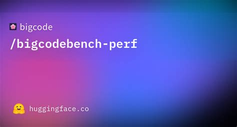 Bigcodebigcodebench Perf · Datasets At Hugging Face