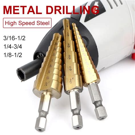 Hss Titanium Coated Straight Flute Step Drill Bits Essential Hardware