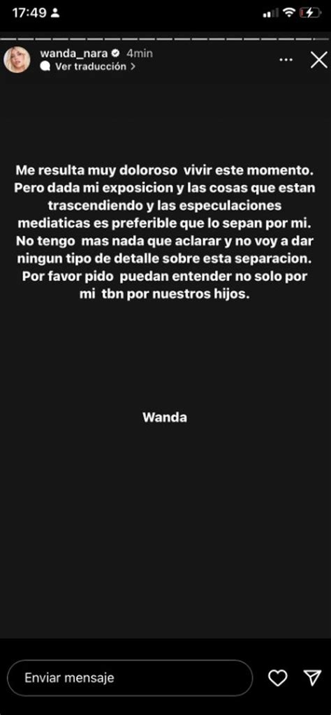 La Tremenda Frase De Wanda Nara Sobre Su Separación Con Mauro Icardi
