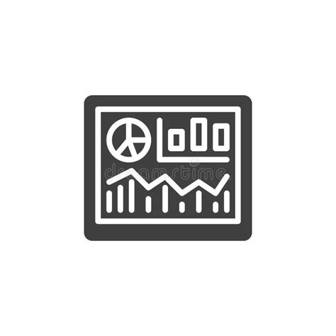A Dashboard With Performance Metrics Vector Icon Stock Illustration