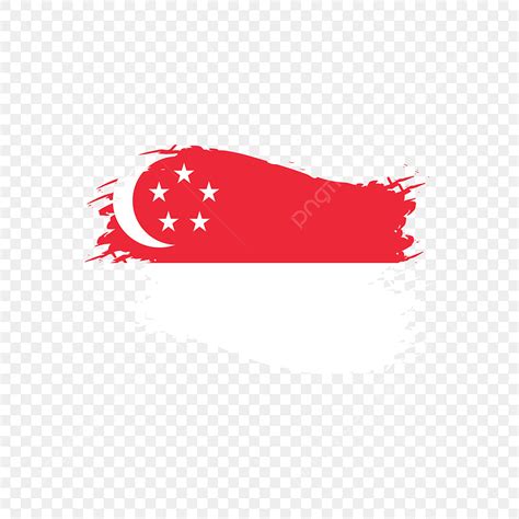 新加坡國旗畫筆描邊透明元素 新加坡 新加坡國旗 文摘向量圖案素材免費下載，png，eps和ai素材下載 Pngtree