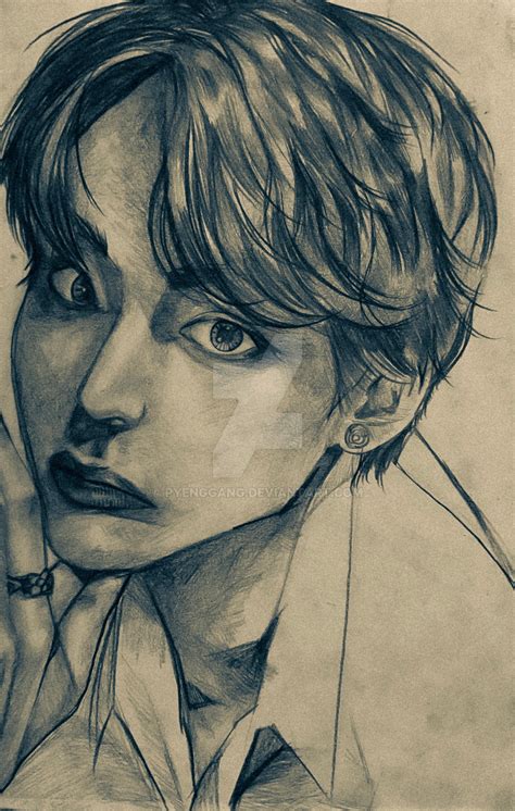 Bts V Fan Art By Pyenggang On Deviantart