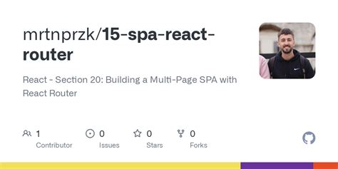 Github Mrtnprzk15 Spa React Router React Section 20 Building A Multi Page Spa With React