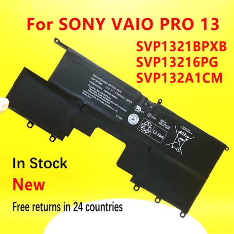 New VGP-BPS38 For SONY VAIO PRO 13 SVP1321BPXB SVP13216PG SVP132A1CM ...