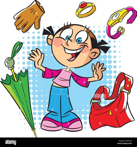 Niña Quitándose El Pijama De Dibujos Animados Vector 47 Off