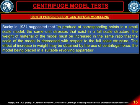 Centrifugal Model Testsupdated New Presentation Ppt