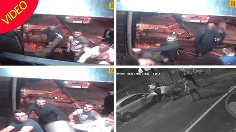 Disgraceful Brawl Outside Karaoke Bar Caught In Shocking Cctv As Two
