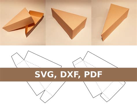 Cake Slice Box Template Cake Slice Container Slice Of Cake Container