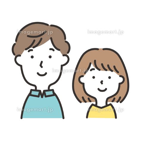 かわいい若い夫婦のアイコンイラスト 210245845 イメージマート