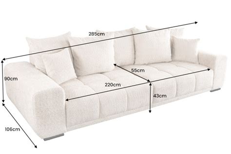 Bigsofa Beige Bouclé Riess Ambientede
