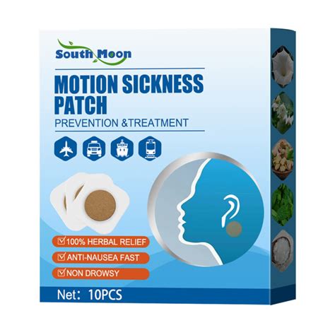 Authentic South Moon Motion Sickness Patch Chinese Herbal For Behind Ear Herbal For Travel
