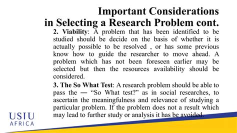 Selection And Formulation Of A Research Problempptx