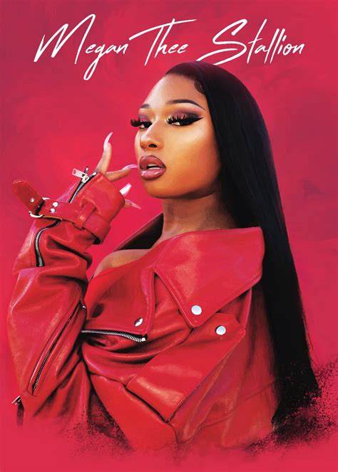 Megan Thee Stallion Poster Picture Metal Print Paint By Micho