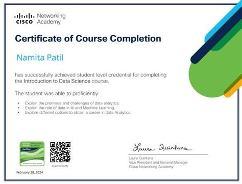Namita Patil On Linkedin Datascience Cisco Cisconetworkingacademy