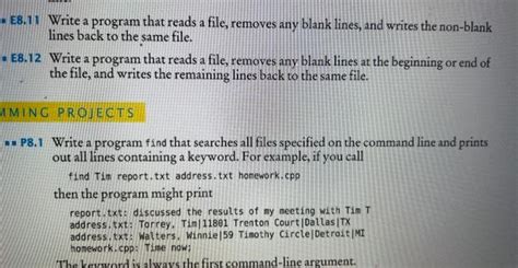 solved e8 11 write a program that reads a file removes any