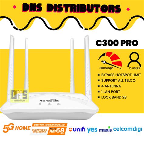 New Modified Modem C300 Pro R810b Upgrade Unlimited Data Hotspot Wireless Router Wifi 4g All