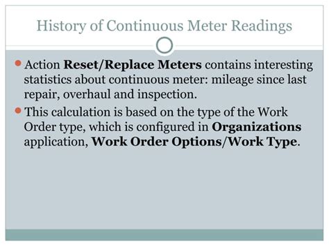 Meters In Ibm Maximo Asset Management Ppt