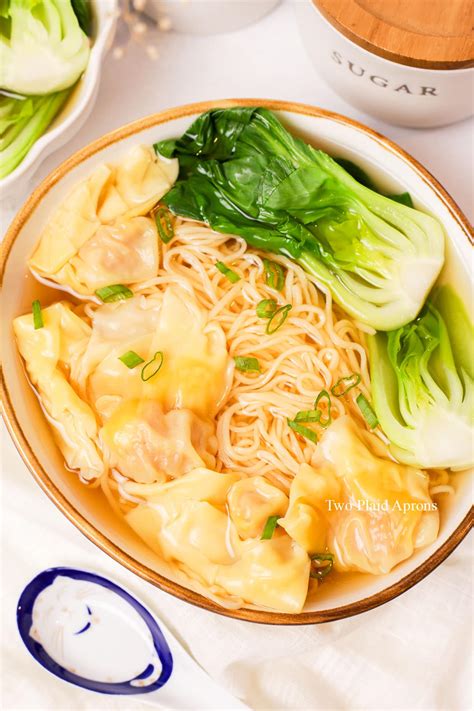 Wonton Noodle Soup Two Plaid Aprons
