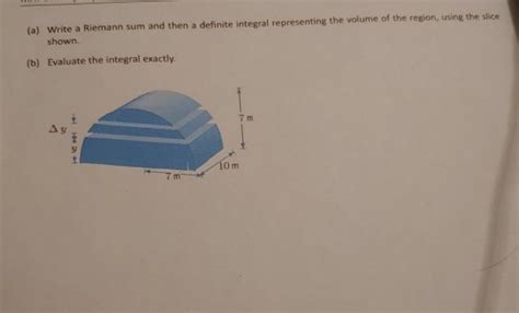 Solved 1write A Riemann Sum 2write Definite Integral
