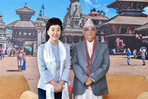 एमाले अध्यक्ष ओली र चिनियाँ उपमन्त्रीबीच भेट Nayapaper