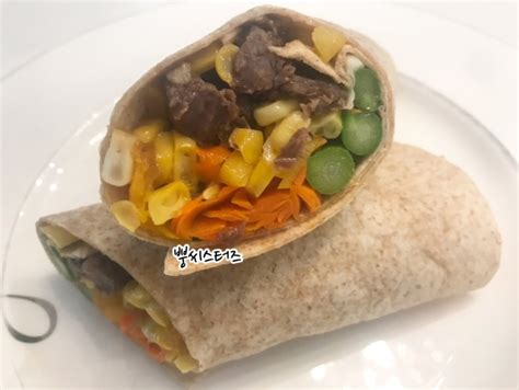 영양만점 살 안찌는 스테이크and치킨 랩