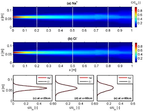 9 2 D Concentration Distributions A And B And Cross Sectional Download Scientific Diagram