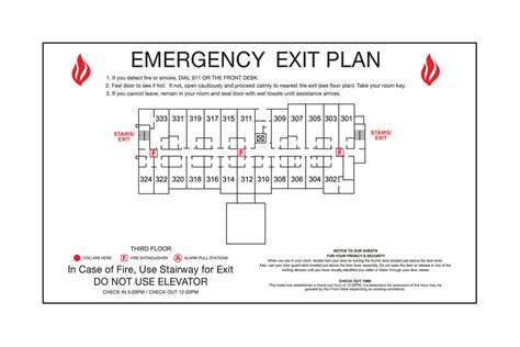 Exit Sign Floor Plan