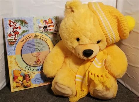 Disneys Winnie The Pooh Cd Storybook And Bear Plush 4 Stories And 8 Rhymes