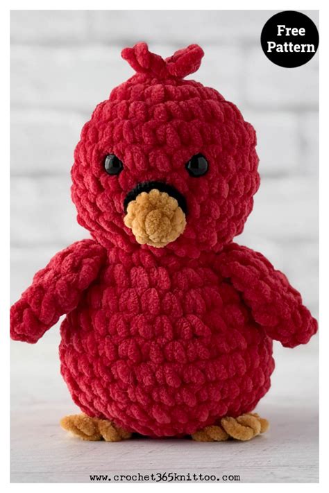 Carl The Cardinal Free Crochet Pattern Cool Creativities