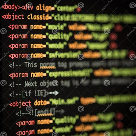 Html And Css Code Stock Image Image Of Code Layout 76836377