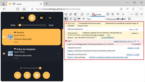 Referencia De Características De La Consola Microsoft Edge Developer Documentation Microsoft