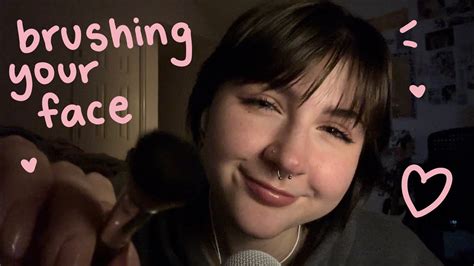 Asmr Brushing Your Face 😌 Youtube