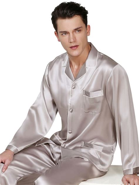 Mulberry Silk Pajama Set For Men Silk Pajama Set Most Comfortable