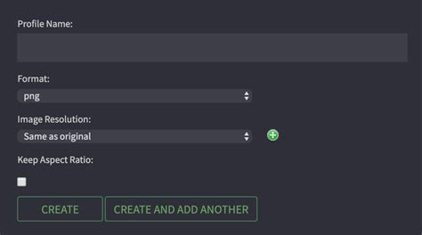 Transcode Profiles — Cantemoadministrator 608 Documentation