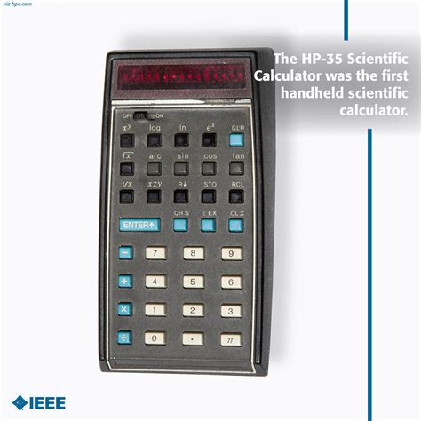 ieee did you know the hp 35 scientific calculator was facebook