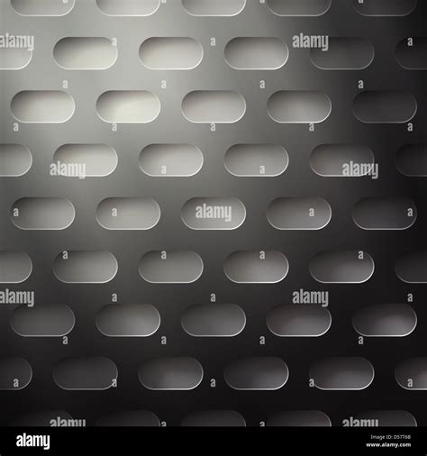 New Seamless Pattern With Metallic Perforated Grid Can Use Like