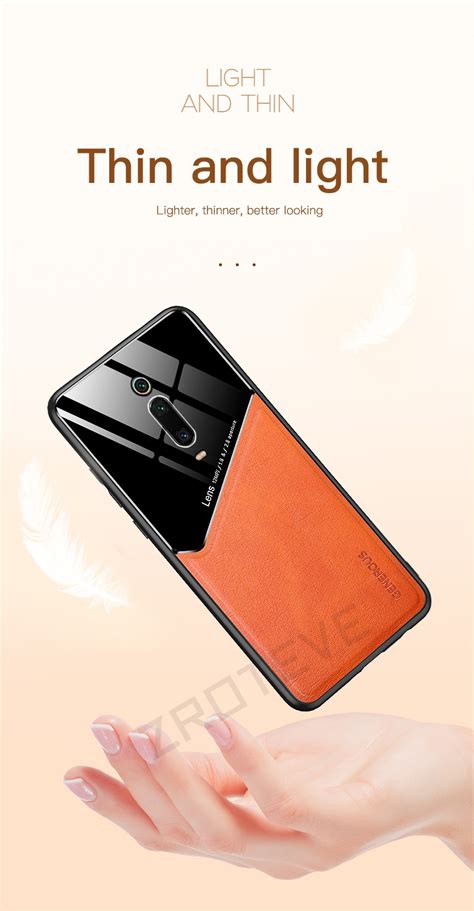 Capa Mi9T Pro ZROTEVE PU Textura De Couro Moldura Macia PC Para Xiaomi