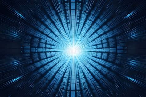 Abstract Blue Background With Light In The Middle Stock Illustration Illustration Of Bright