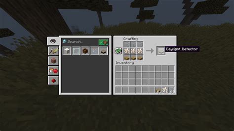 Minecraft Daylight Sensor Recipe